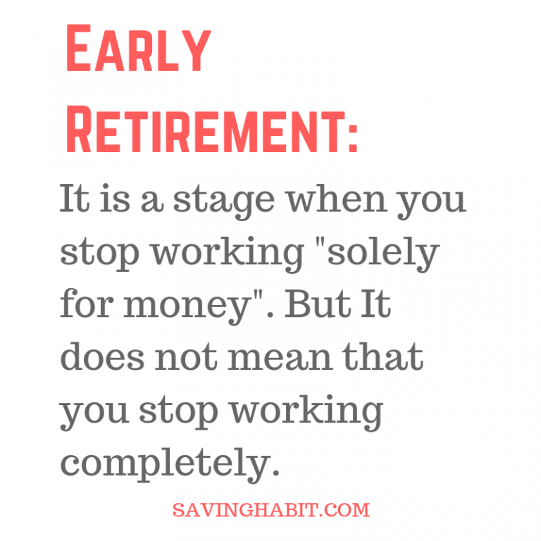 Early Retirement Guide - to retire early in India | Saving Habit